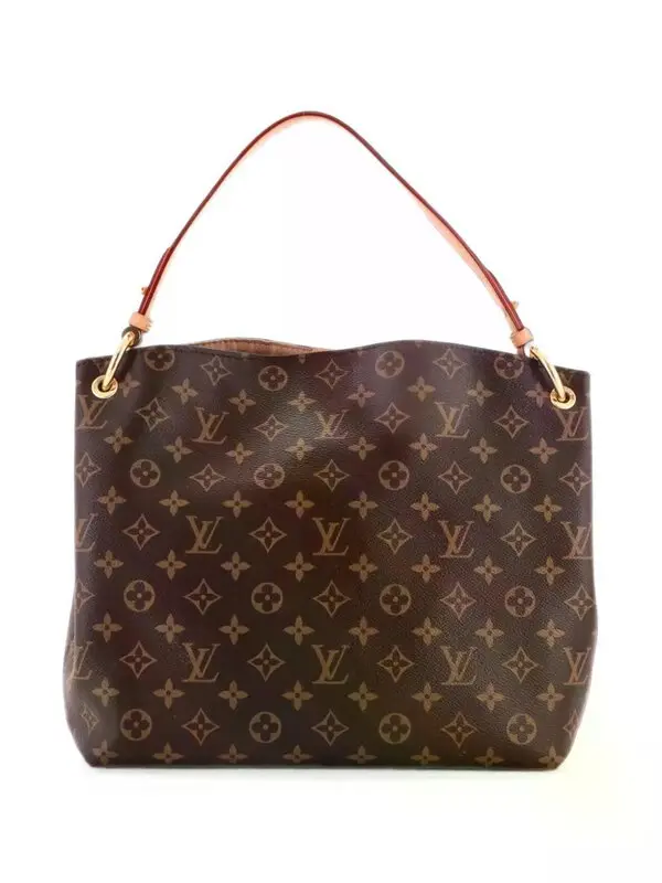 LOUIS VUITTON Graceful Handbag Monogram Canvas Pm Hobo Bag - Brown
