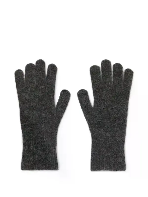 Claudie Pierlot Brushed-knit Gloves - Grey