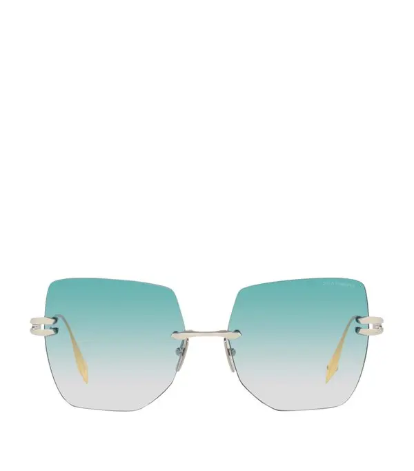 Dita Rimless Square Embra Sunglasses