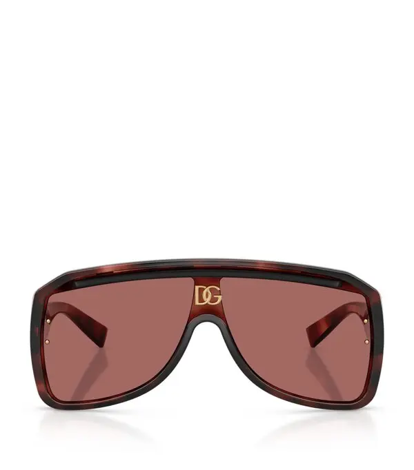 Dolce & Gabbana Wrap-around Pilot Sunglasses