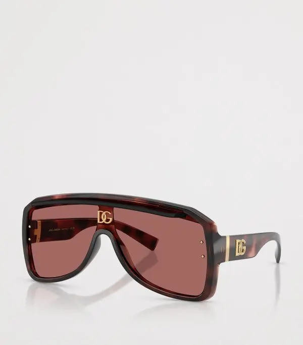 Dolce & Gabbana Wrap-around Pilot Sunglasses