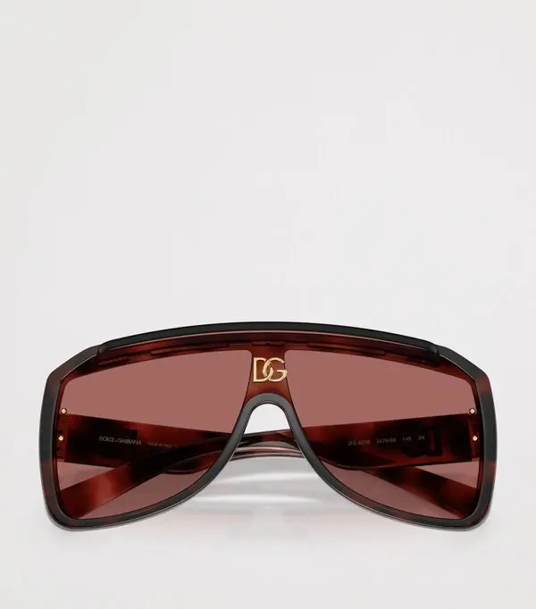 Dolce & Gabbana Wrap-around Pilot Sunglasses