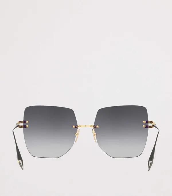 Dita Rimless Square Embra Sunglasses