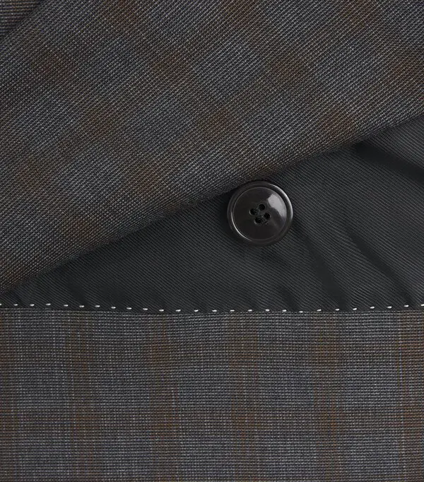 Dries Van Noten Wool Check Double-breasted Blazer