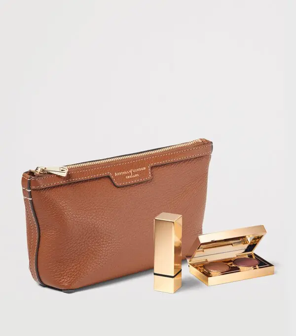 ASPINAL OF LONDON Leather Hudson Cosmetics Bag