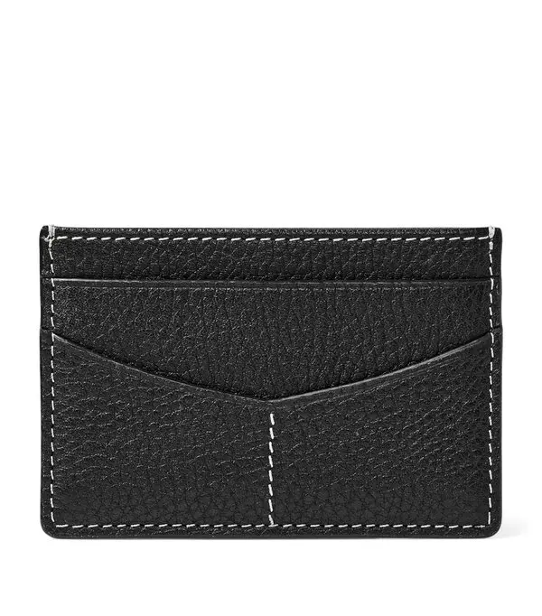 ASPINAL OF LONDON Leather Hudson Slim Card Holder - Black