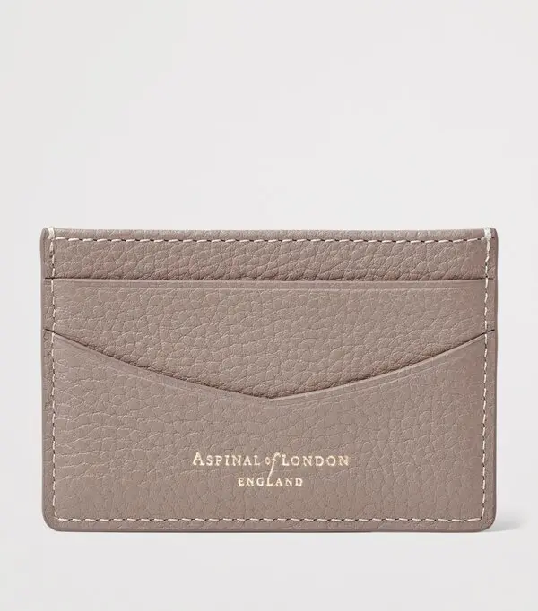 ASPINAL OF LONDON Leather Hudson Slim Card Holder - Neutral