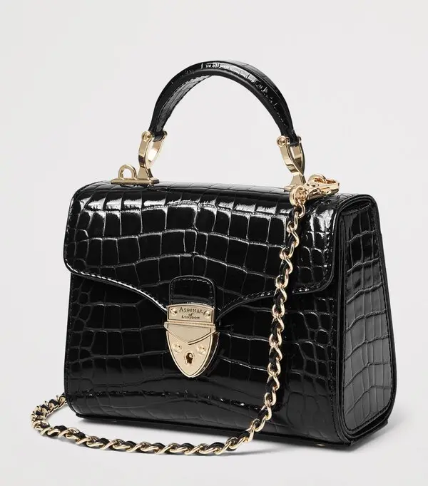 ASPINAL OF LONDON Mini Leather Mayfair Top-handle Bag