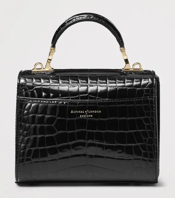 ASPINAL OF LONDON Mini Leather Mayfair Top-handle Bag