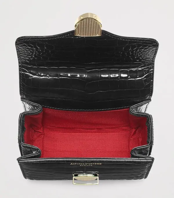 ASPINAL OF LONDON Mini Leather Mayfair Top-handle Bag