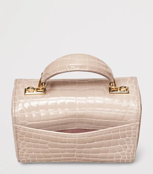 ASPINAL OF LONDON Mini Leather Mayfair Top-handle Bag