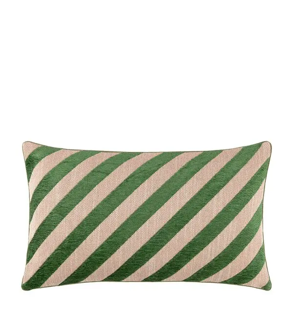 YVES DELORME Calisson Cushion Cover - Green