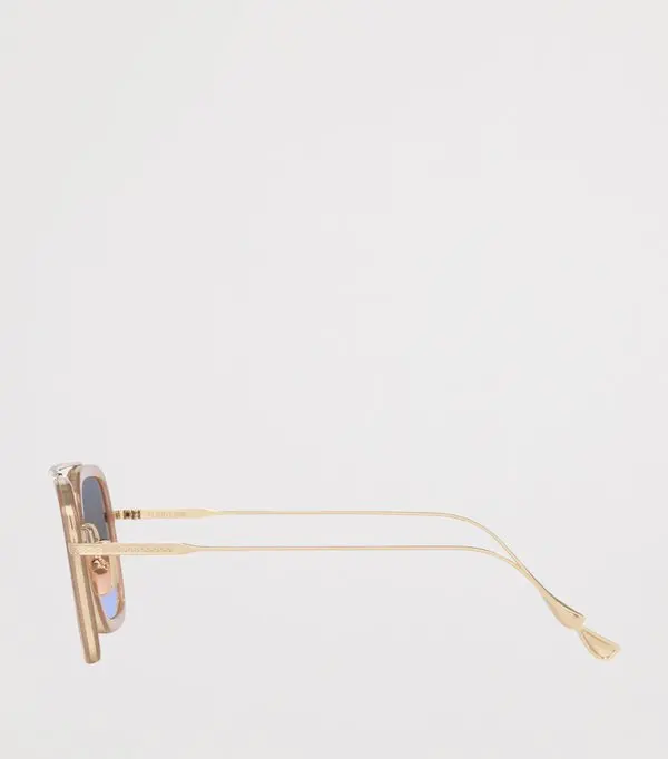 Dita Titanium Aviator Sunglasses