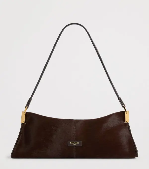 Balmain Small Pony Hair 64-83 Shoulder Bag