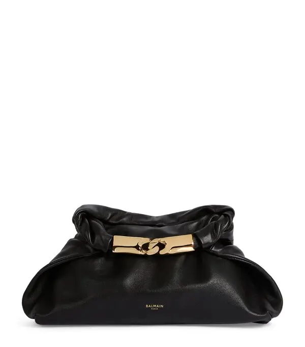 Balmain Small Lambskin Dinner At 8 Shoulder Bag