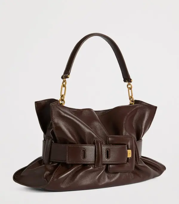 Balmain Medium Leather Anthem Shoulder Bag