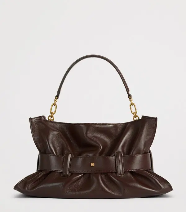 Balmain Medium Leather Anthem Shoulder Bag