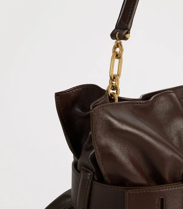 Balmain Medium Leather Anthem Shoulder Bag