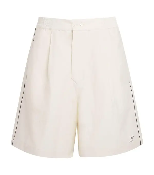 Jacquemus Pleated Pyjama Shorts - White