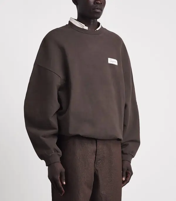 Jacquemus Cotton Oversized Logo Sweatshirt