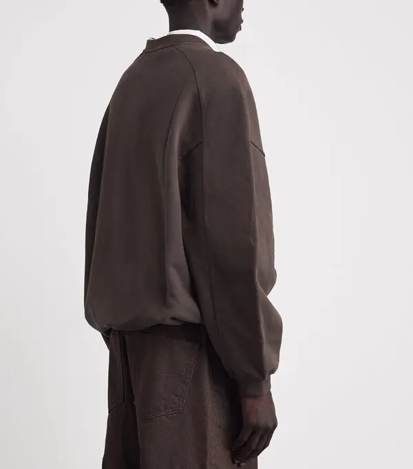 Jacquemus Cotton Oversized Logo Sweatshirt