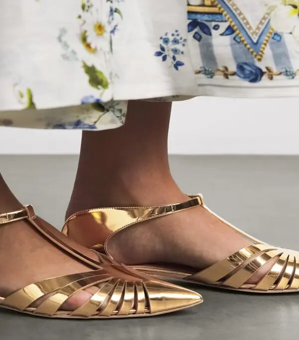 MALONE SOULIERS Leather Jennifer Mules