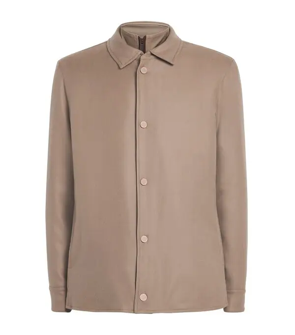 Colombo Cashmere Hybrid Jacket - Brown