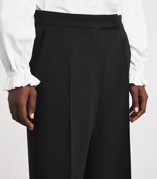 Max Mara Virgin Wool Palazzo Trousers