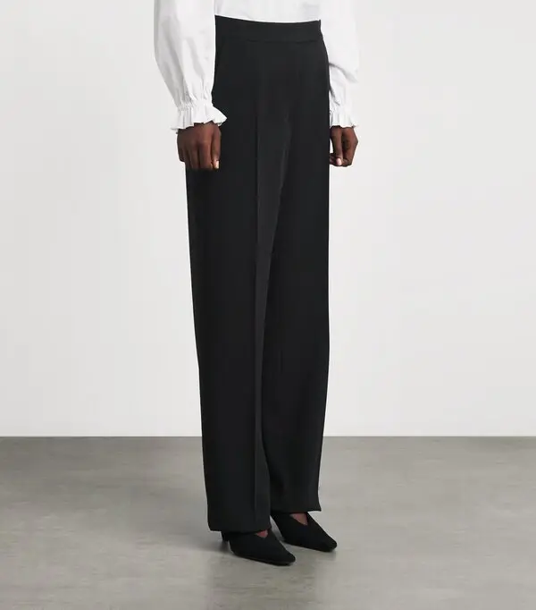 Max Mara Virgin Wool Palazzo Trousers
