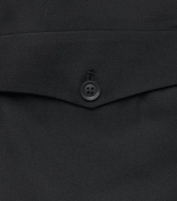 Yohji Yamamoto Wool Pleated Straight Trousers