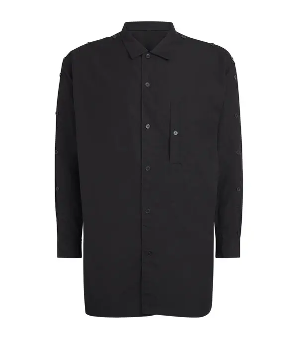 Yohji Yamamoto Cotton Buttoned-shoulder Shirt