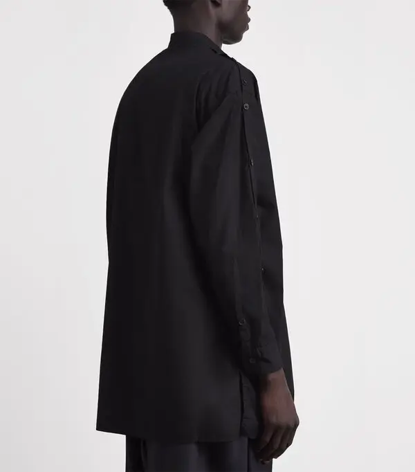 Yohji Yamamoto Cotton Buttoned-shoulder Shirt