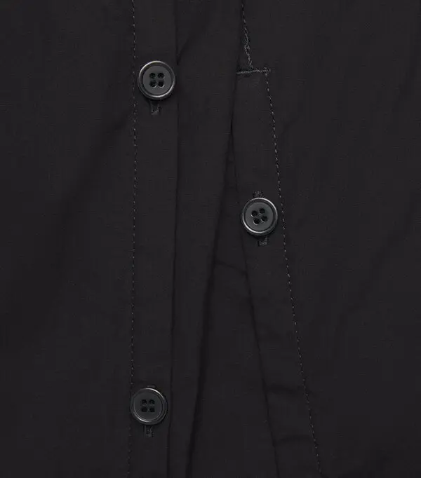 Yohji Yamamoto Cotton Buttoned-shoulder Shirt