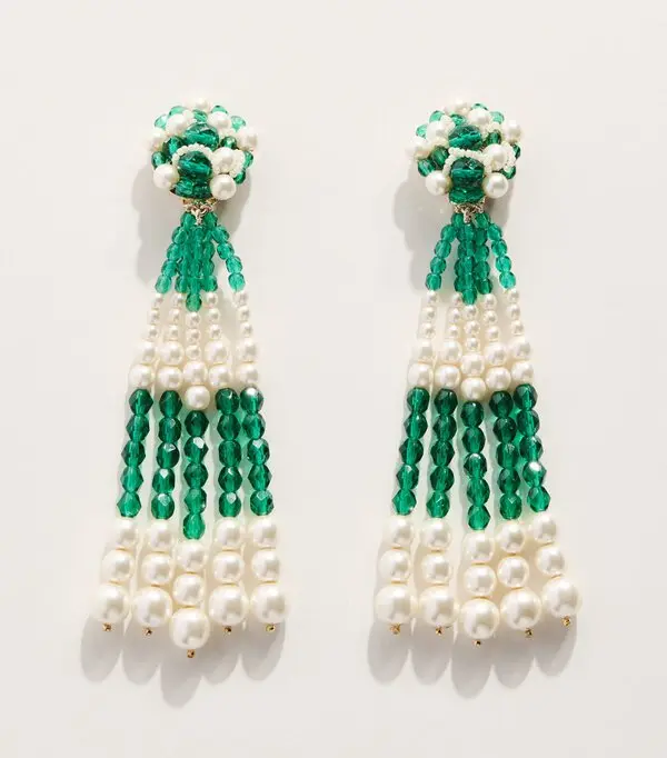 COPPOLA E TOPPO Beaded Frangia Clip-on Earrings