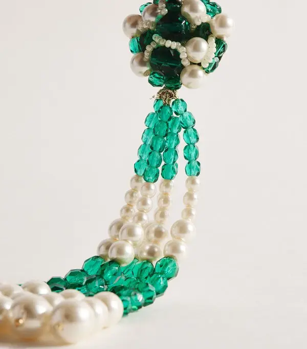 COPPOLA E TOPPO Beaded Frangia Clip-on Earrings