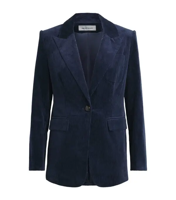 Veronica Beard Corduroy Livvy Dickey Blazer - Navy