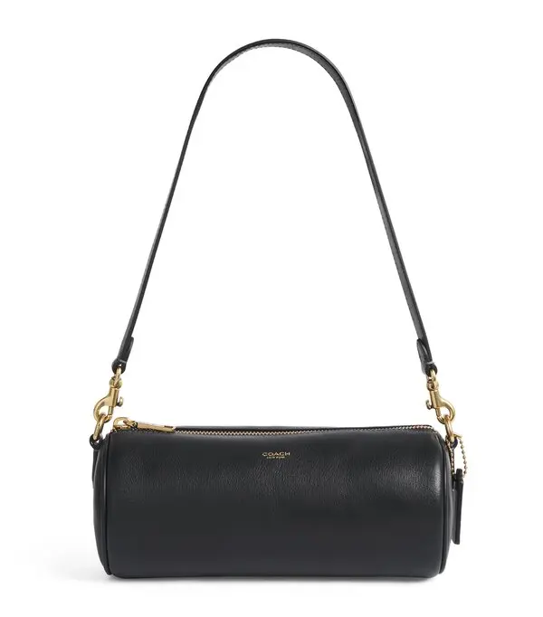 COACH Leather Barrel Shoulder Bag - Black