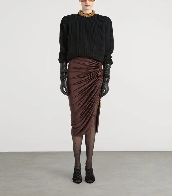 Balmain Virgin Wool-cashmere Embellished Sweater