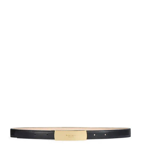 Balmain Lambskin Belt - Black