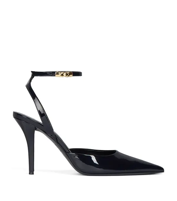 Balmain Patent Leather Strappy Pumps 95