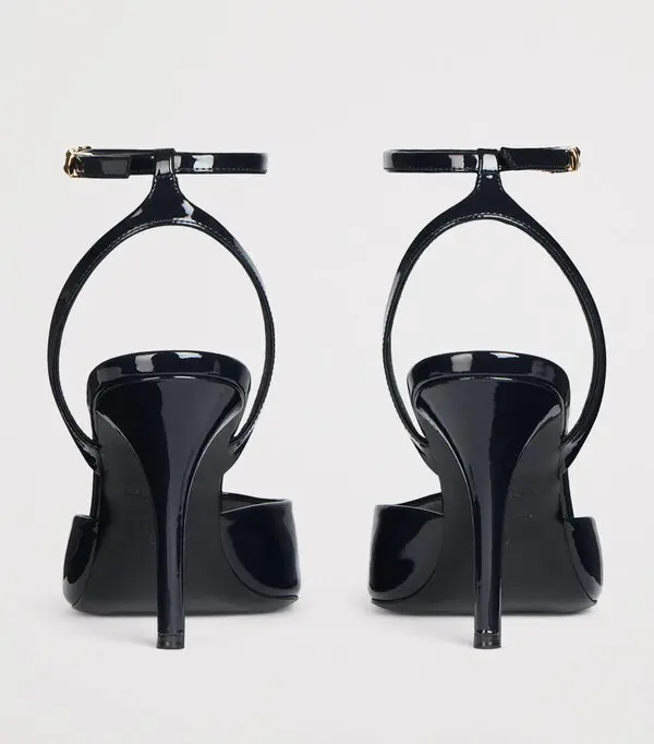 Balmain Patent Leather Strappy Pumps 95