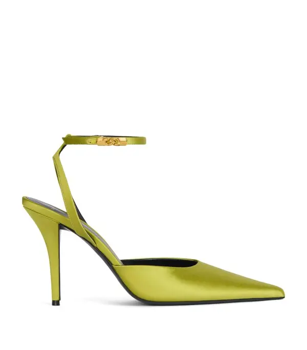 Balmain Silk Strappy Pumps 95