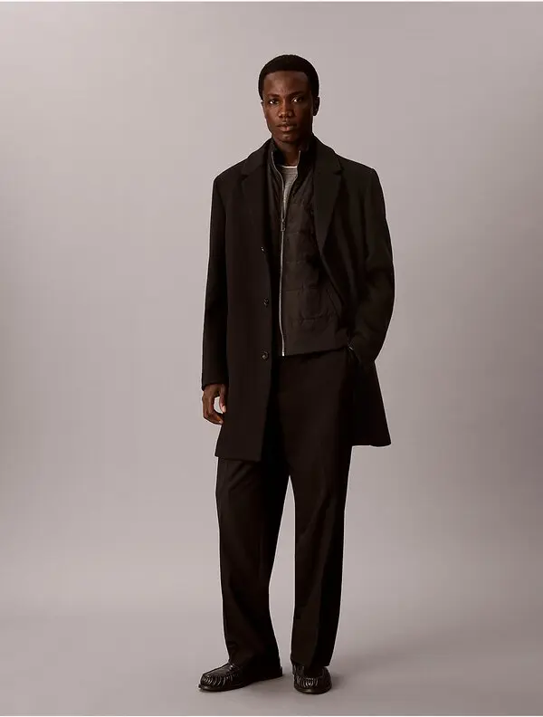 Calvin Klein 3-in-1 Wool Blend Coat And Vest