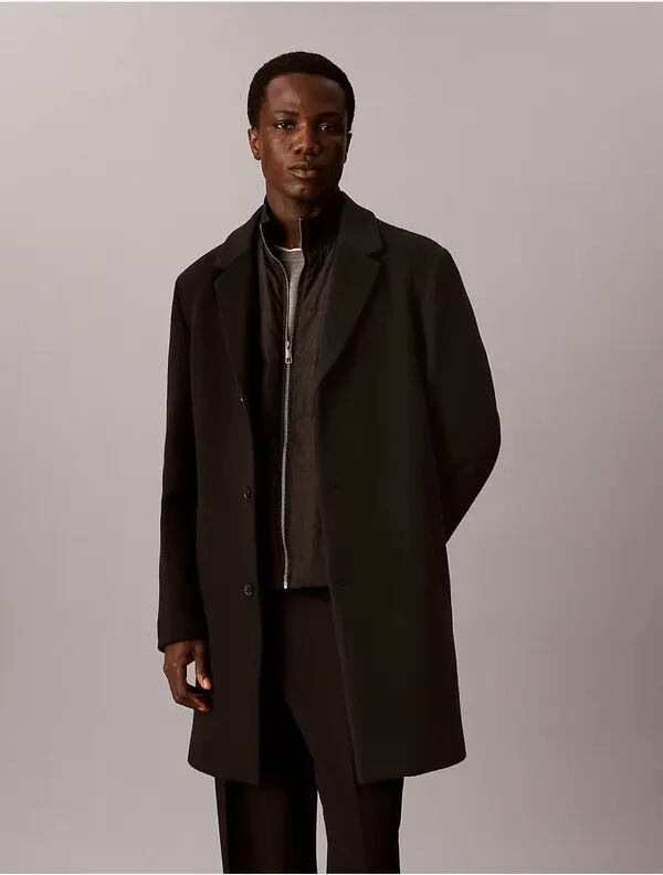 Calvin Klein 3-in-1 Wool Blend Coat And Vest