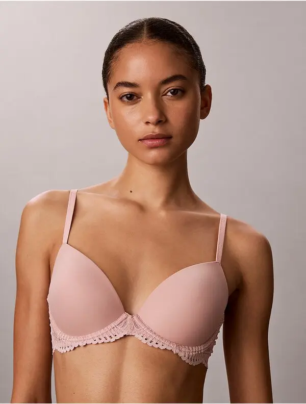 Calvin Klein Perfectly Fit Lace Custom Lift Demi Bra - Subdued