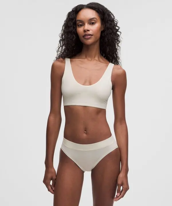 Lululemon Underease Scoop-neck Bralette A-c Cups - Light Ivory