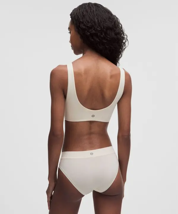 Lululemon Underease Scoop-neck Bralette A-c Cups - Light Ivory
