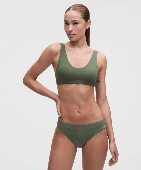 Lululemon Underease Scoop-neck Bralette A-c Cups - Sassy Sage
