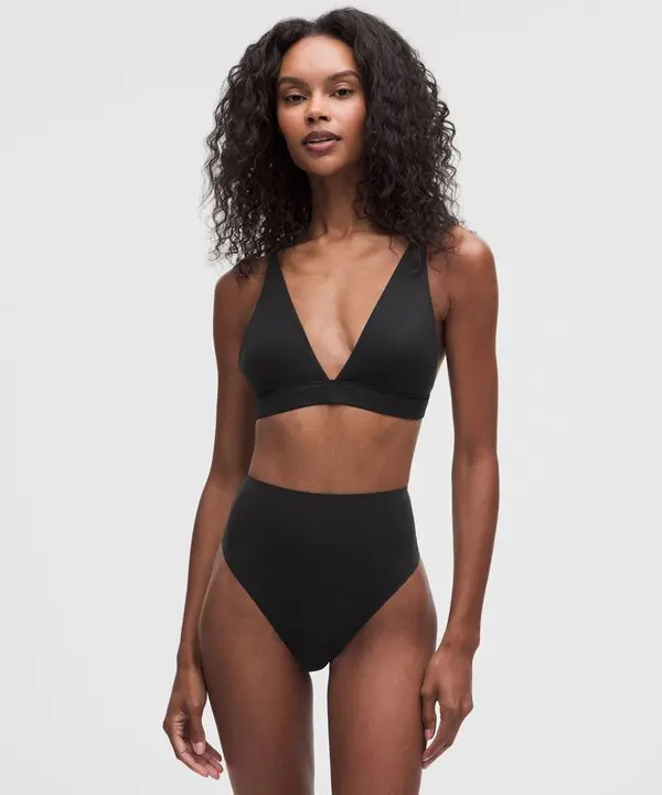 Lululemon Wundermost Ultra-soft Nulu Triangle Bralette - Black