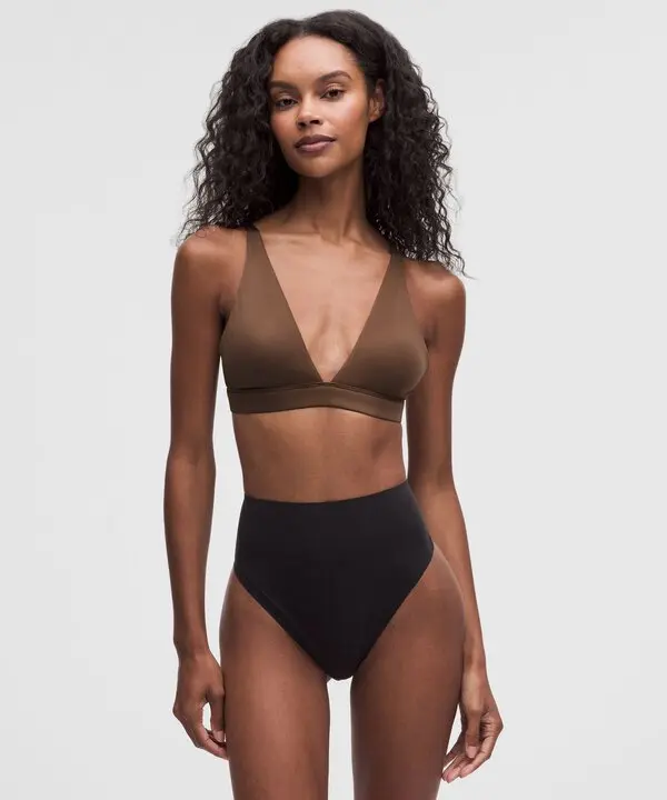 Lululemon Wundermost Ultra-soft Nulu Triangle Bralette - Java